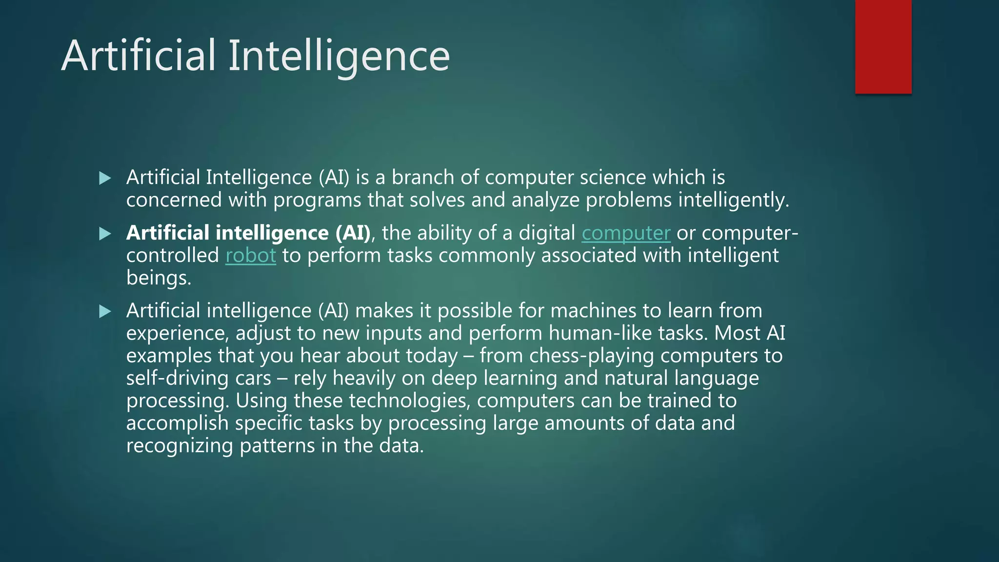 Artificial intelligence (ai) | PPT