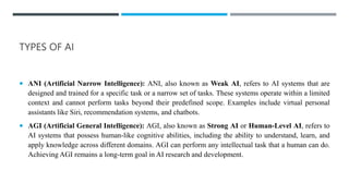 Artificial intelligence ( AI ) | Guide | PPTX