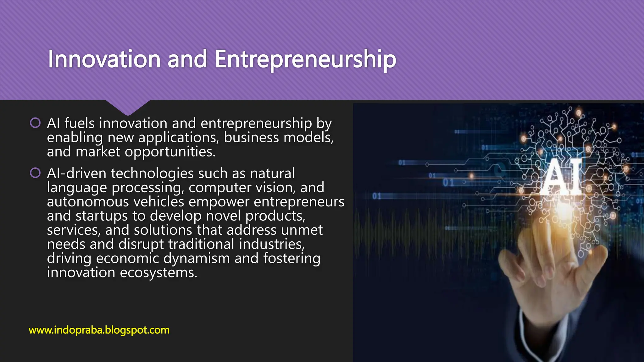 Artificial Intelligence (AI) and Future Economy.pptx | Internet | Computing