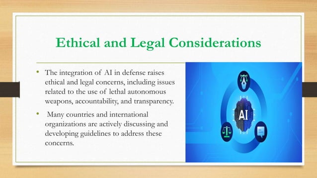 Artificial Intelligence (AI) in Defence.pptx | Internet | Computing