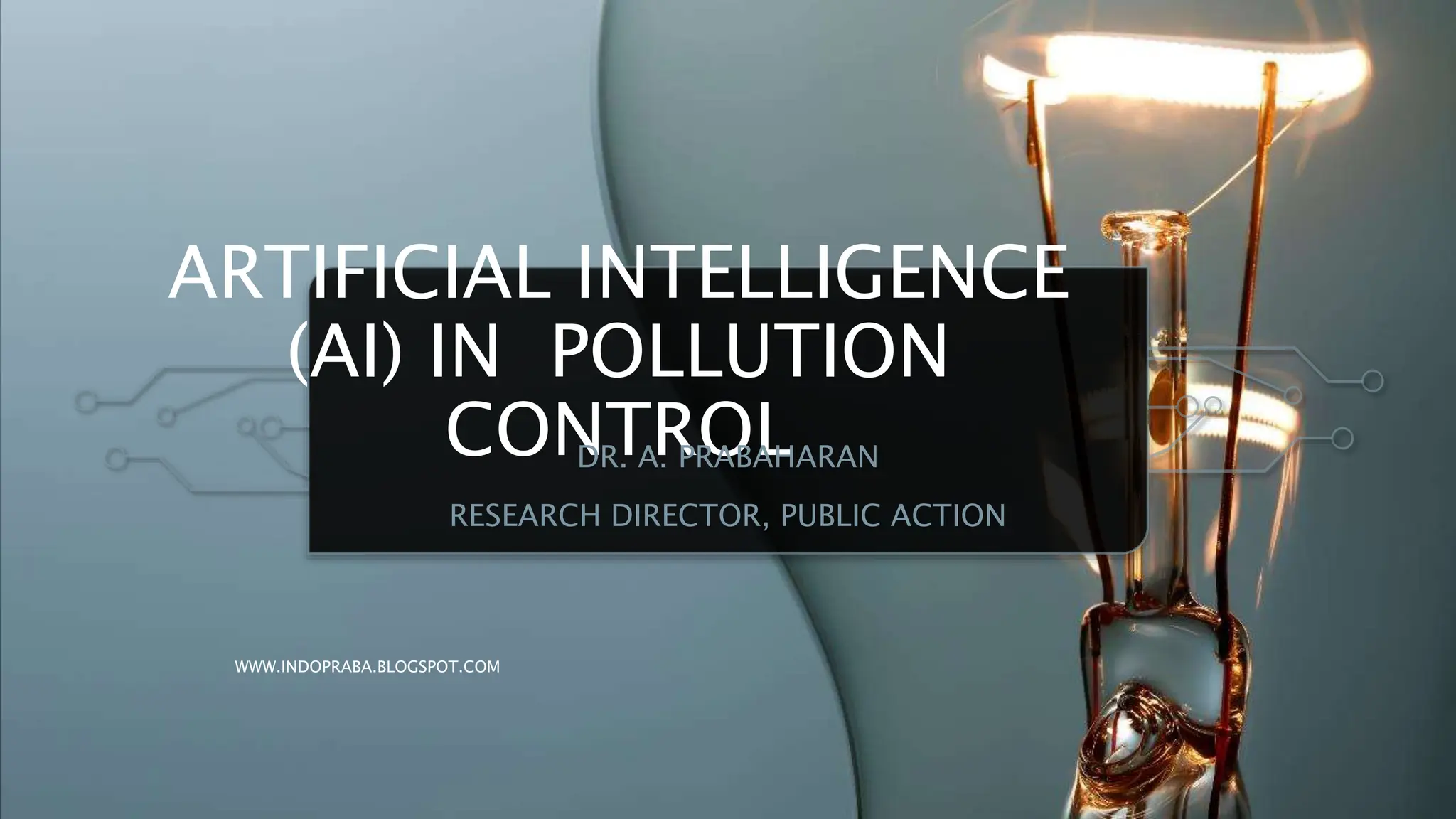 Artificial intelligence (AI) in pollution control.pptx