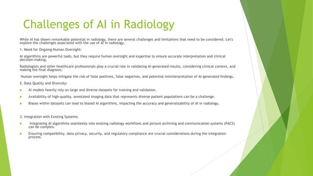 ARTIFICIAL INTELLIGENCE(AI) IN RADIOLOGY.pptx | Technology Industry ...
