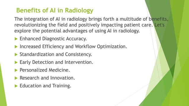 ARTIFICIAL INTELLIGENCE(AI) IN RADIOLOGY.pptx | Technology Industry | Industries