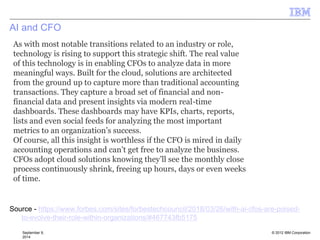 Artificial intelligence (ai) with office of the CFO | PPTX