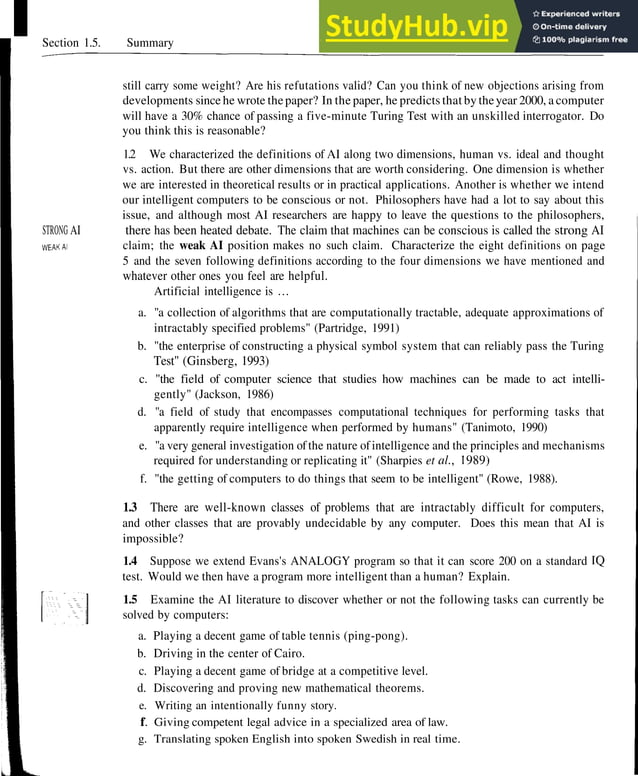 Artificial Intelligence A Modern Approach | PDF