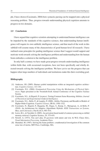 Artificial intelligence and cognitive modeling have the same problem chapter2 | PDF