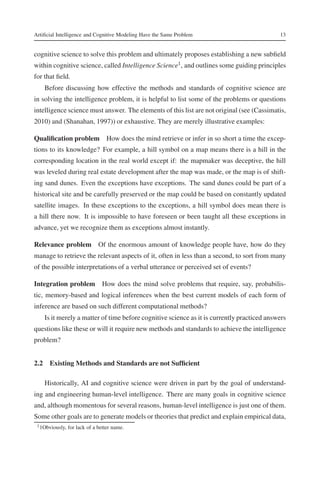 Artificial intelligence and cognitive modeling have the same problem chapter2 | PDF