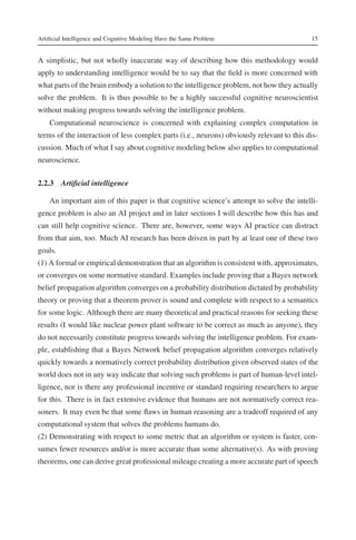 Artificial intelligence and cognitive modeling have the same problem chapter2 | PDF