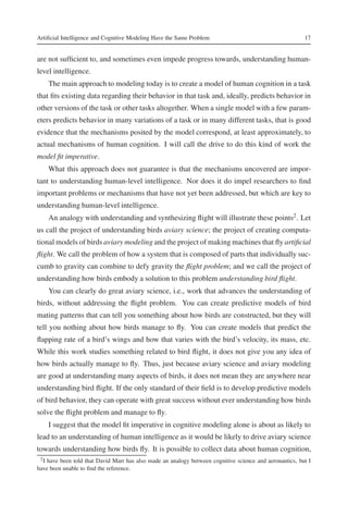 Artificial intelligence and cognitive modeling have the same problem chapter2 | PDF