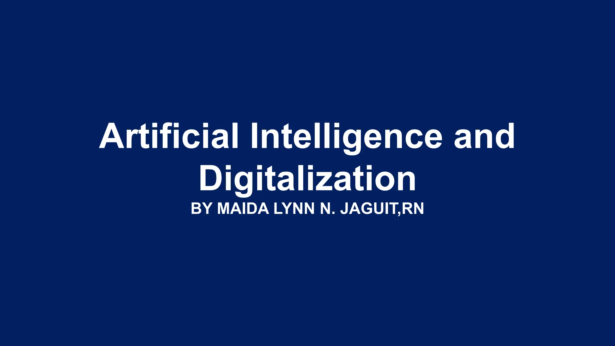 Artificial Intelligence and Digitalization.pptx
