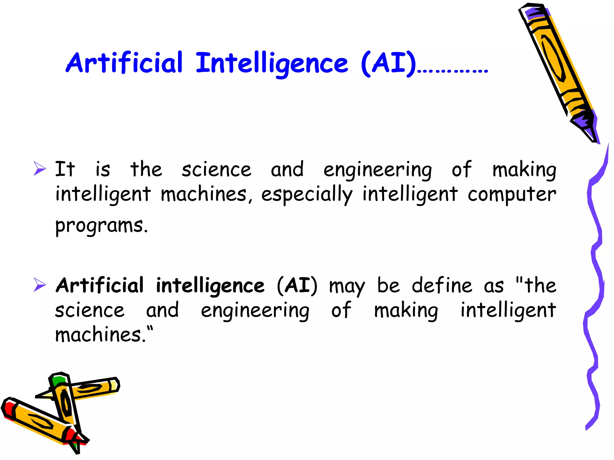 Artificial intelligence and expert system | PPT