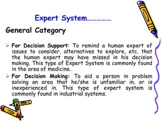 Artificial intelligence and expert system | PPT