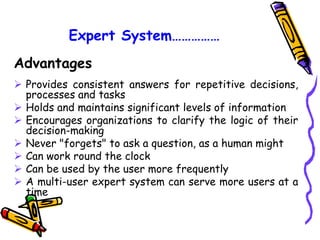 Artificial intelligence and expert system | PPT