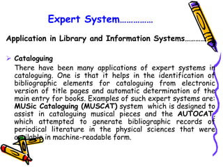 Artificial intelligence and expert system | PPT