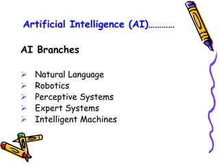 Artificial intelligence and expert system | PPT