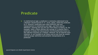 Artificial intelligence and first order logic | PDF