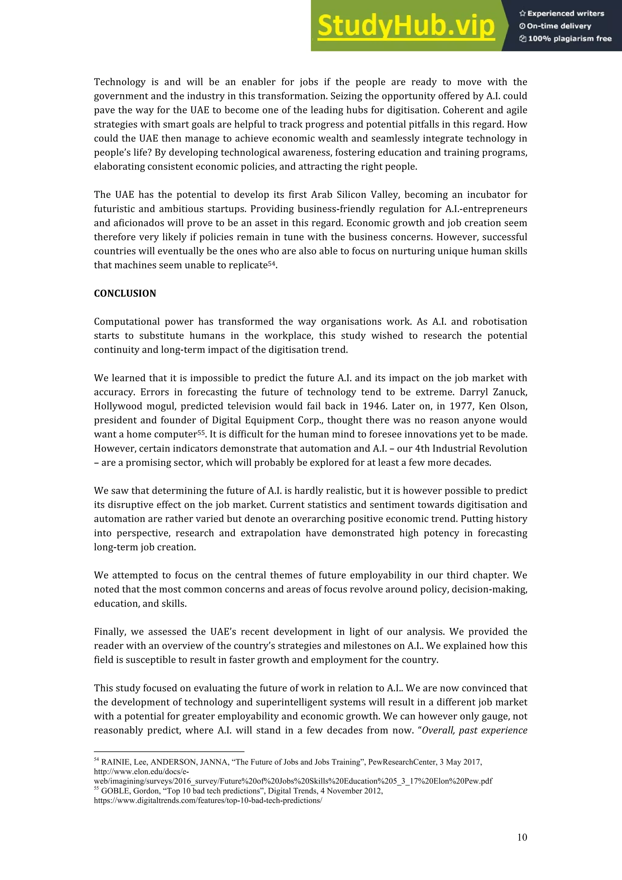 Artificial Intelligence And Its Impact On Future Work And Jobs | PDF