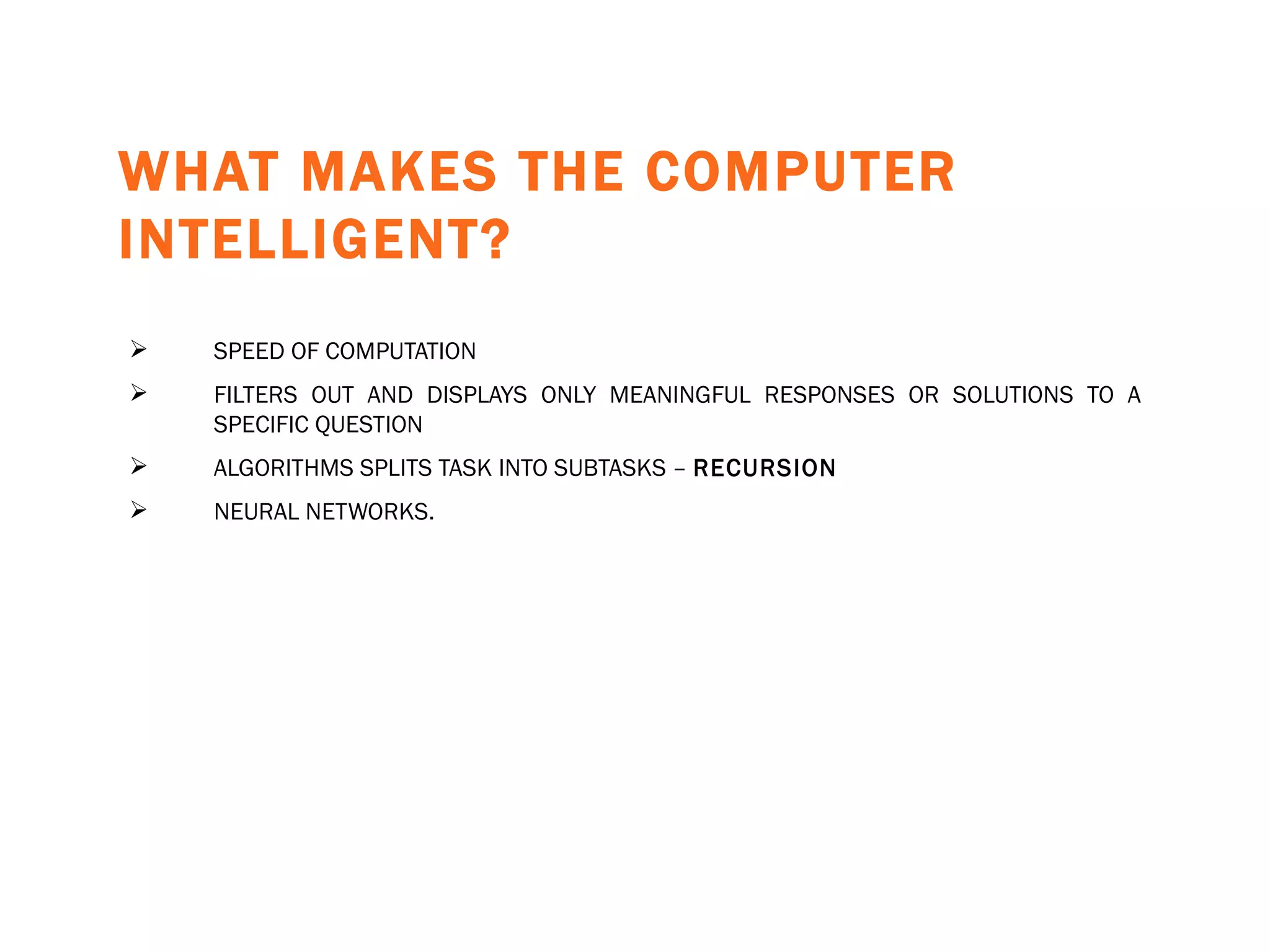 Artificial intelligence and knowledge representation | PPT