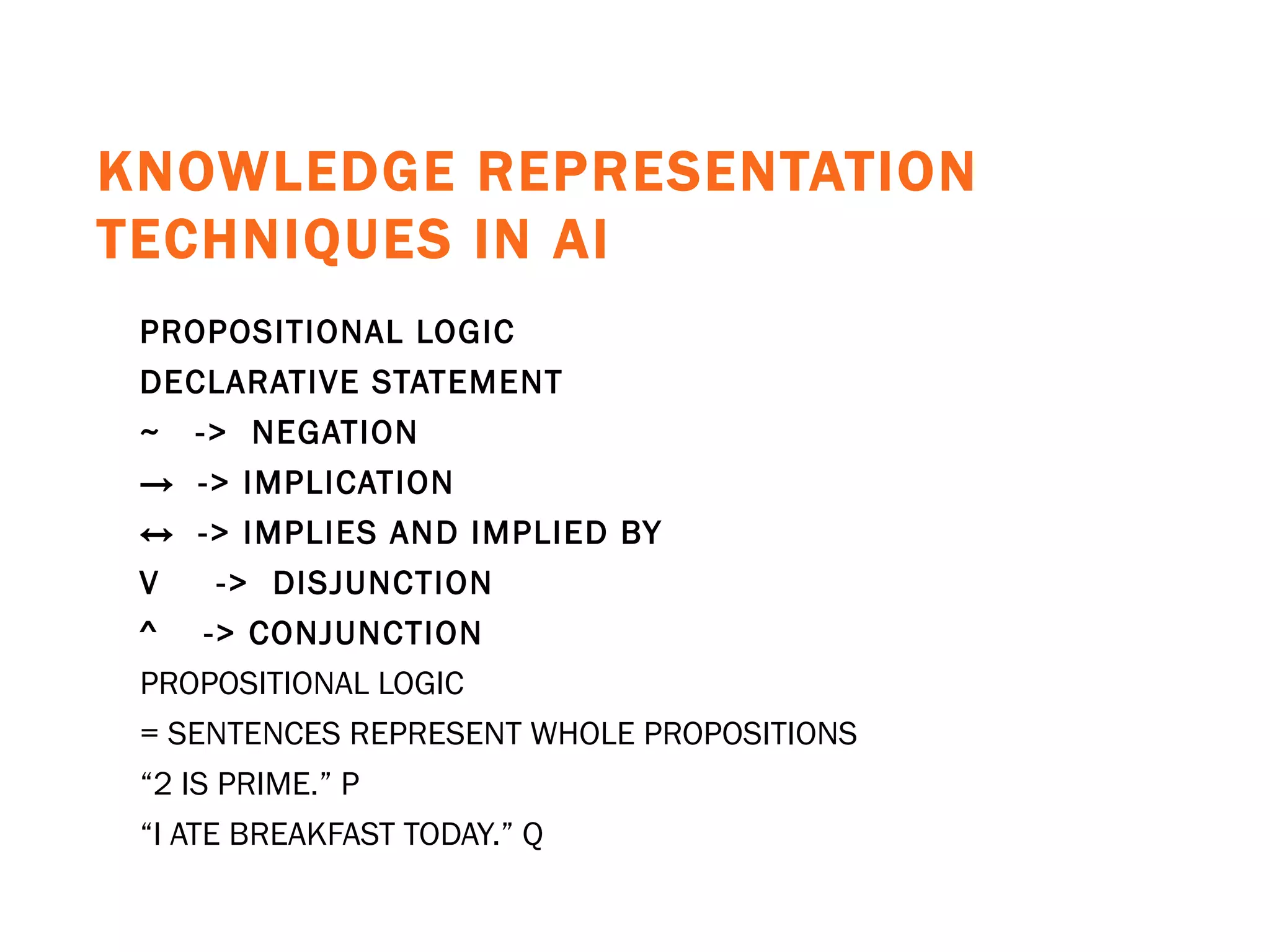 Artificial intelligence and knowledge representation | PPT