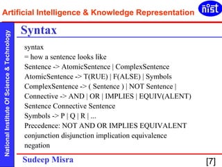 Artificial intelligence and knowledge representation | PPT