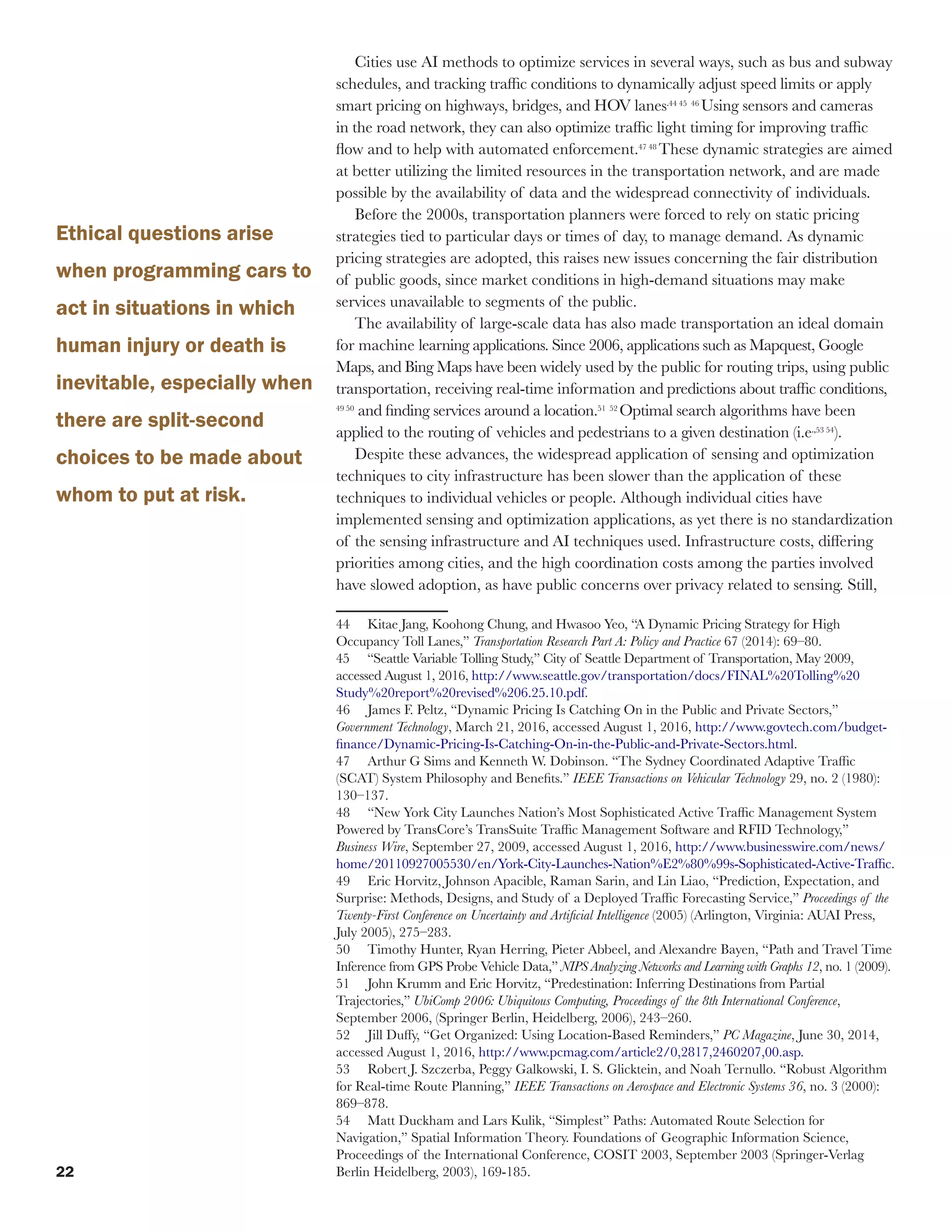 Artificial Intelligence and Life in 2030. Standford U. Sep.2016