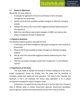Artificial Intelligence And Project Management | PDF