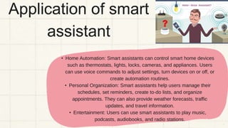 Artificial Intelligence and Smart Assistants.pptx
