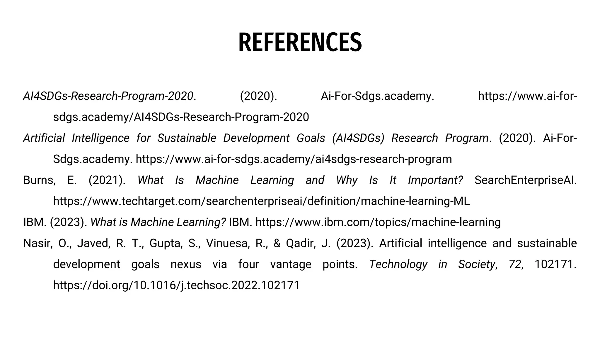 Artificial Intelligence and The Sustainable Development Goals (SDGs ...