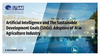 Artificial Intelligence and The Sustainable Development Goals (SDGs ...