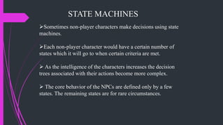 Artificial intelligence and video games | PPTX