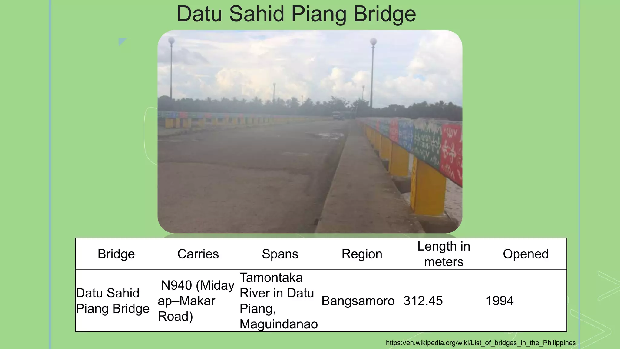 Artificial Intelligence application to the Philippine Bridges ...