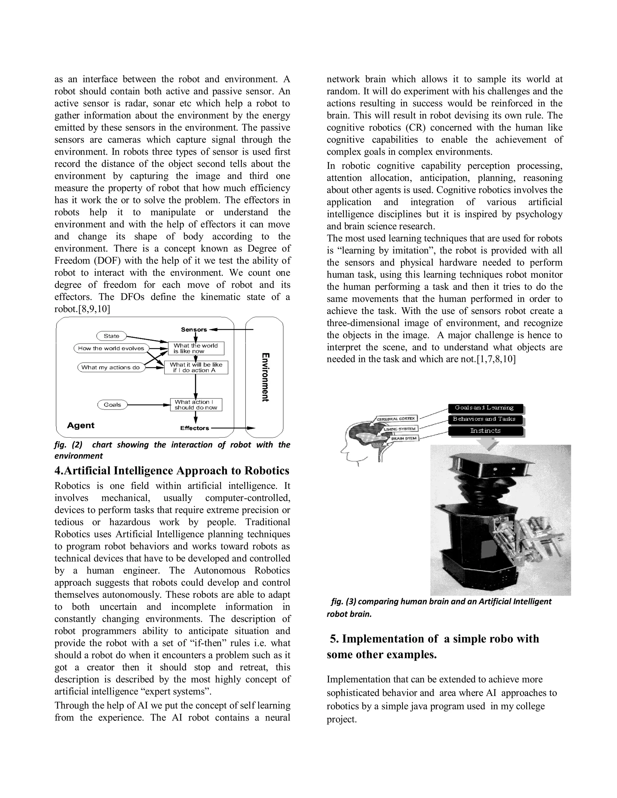 Artificial intelligence apporoach to robotics | PDF