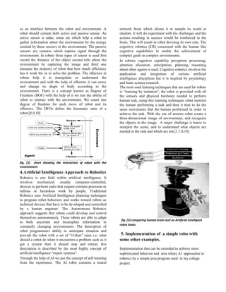 Artificial intelligence apporoach to robotics | PDF