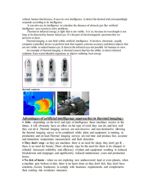 Artificial intelligence approaches to thermal imaging | DOCX