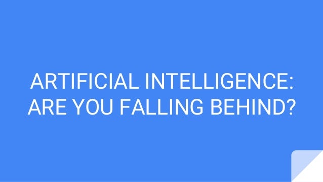 Artificial intelligence - Are you falling behind? - Talk to our AI ...