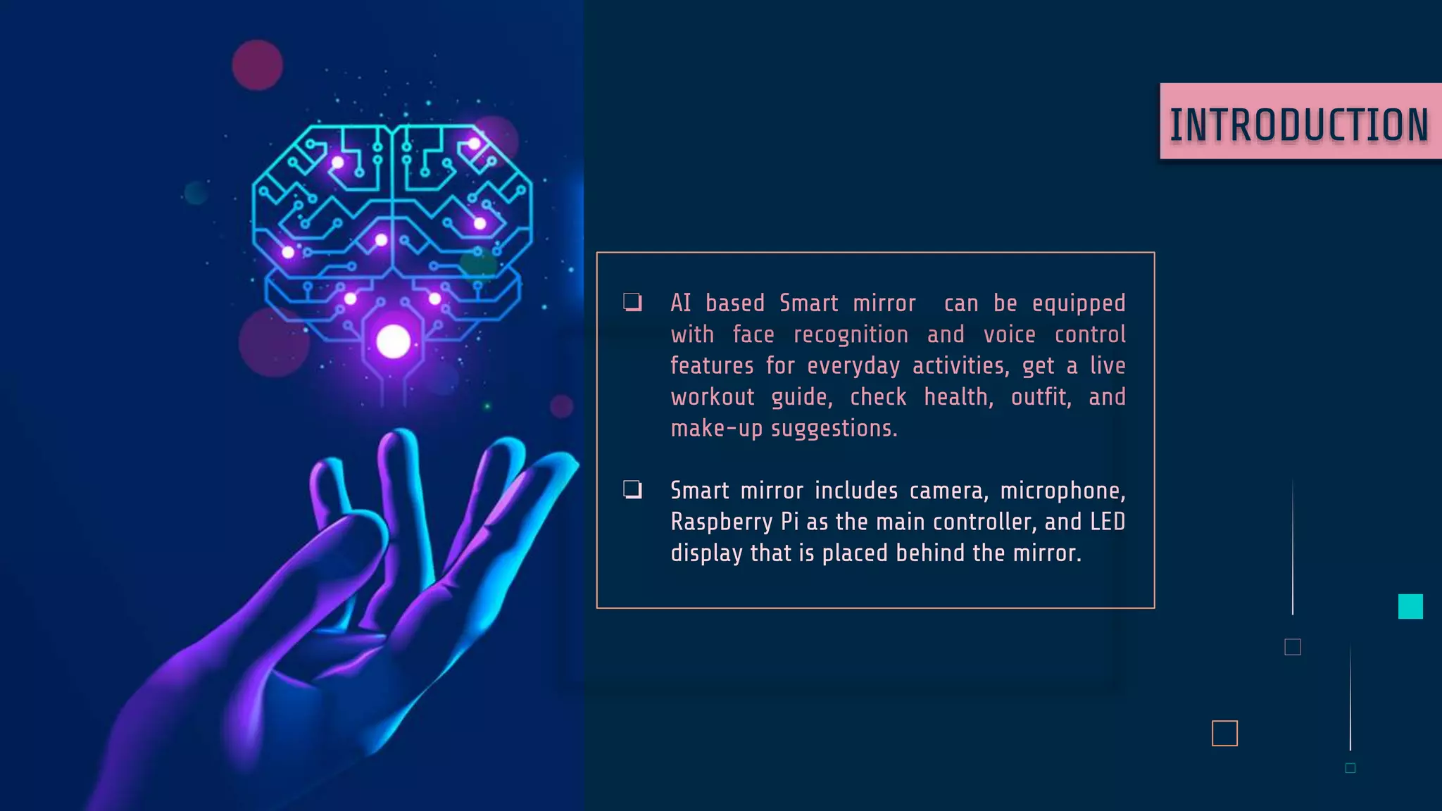 Artificial Intelligence Based All in one Personal Assistant Using Smart Mirror.pptx