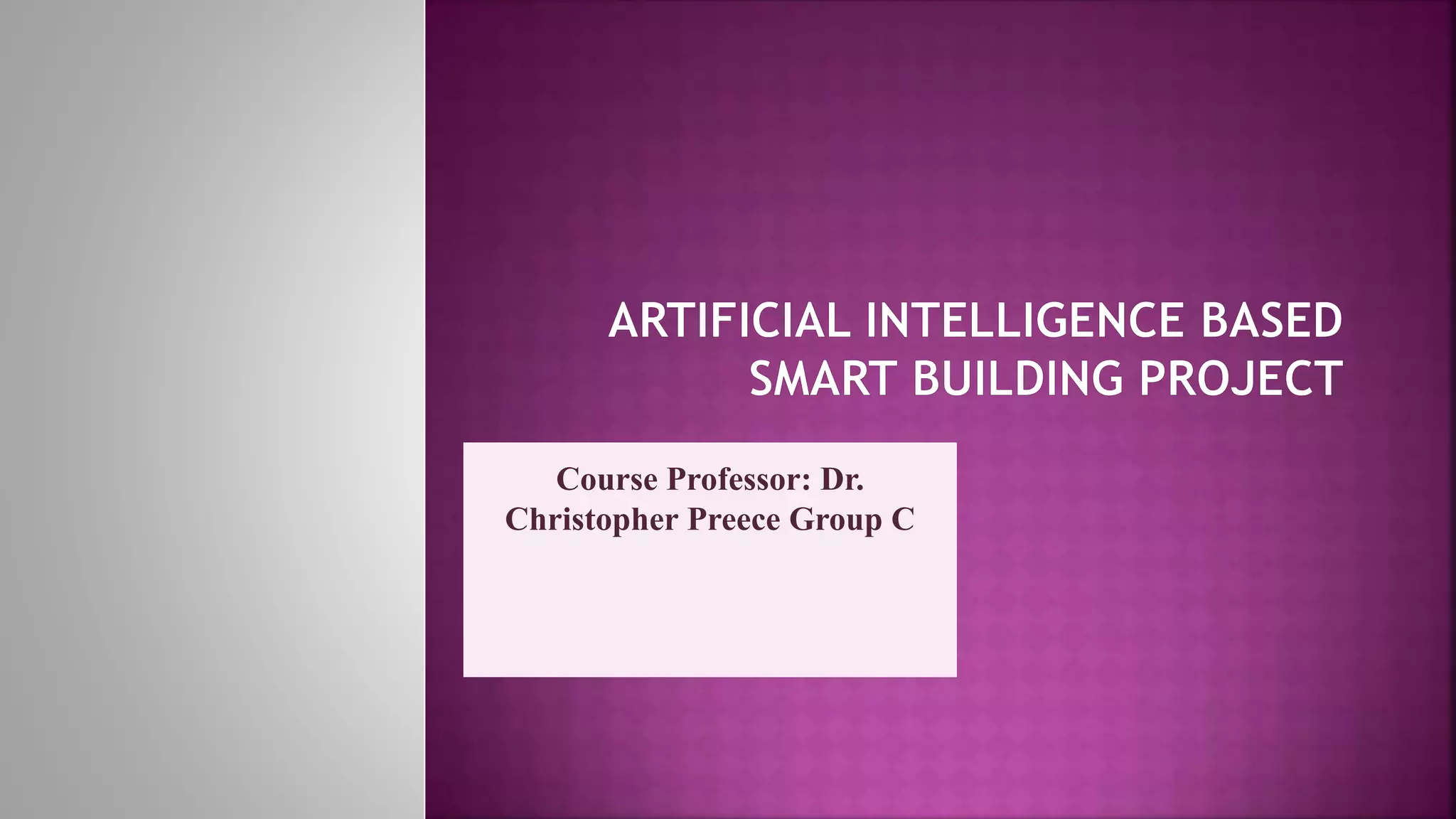 Artificial intelligence based smart building Updated.pptx