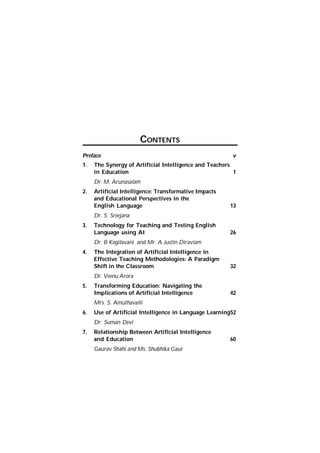 Artificial Intelligence Book(Implication Of AI In Education ) | PDF