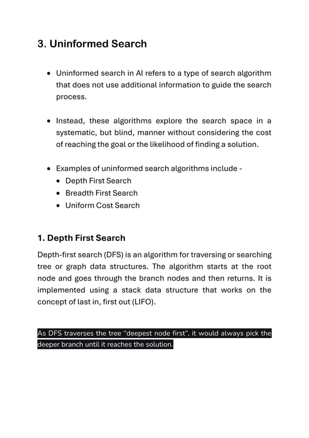 Artificial Intelligence (Complete Notes).pdf | Artificial Intelligence ...