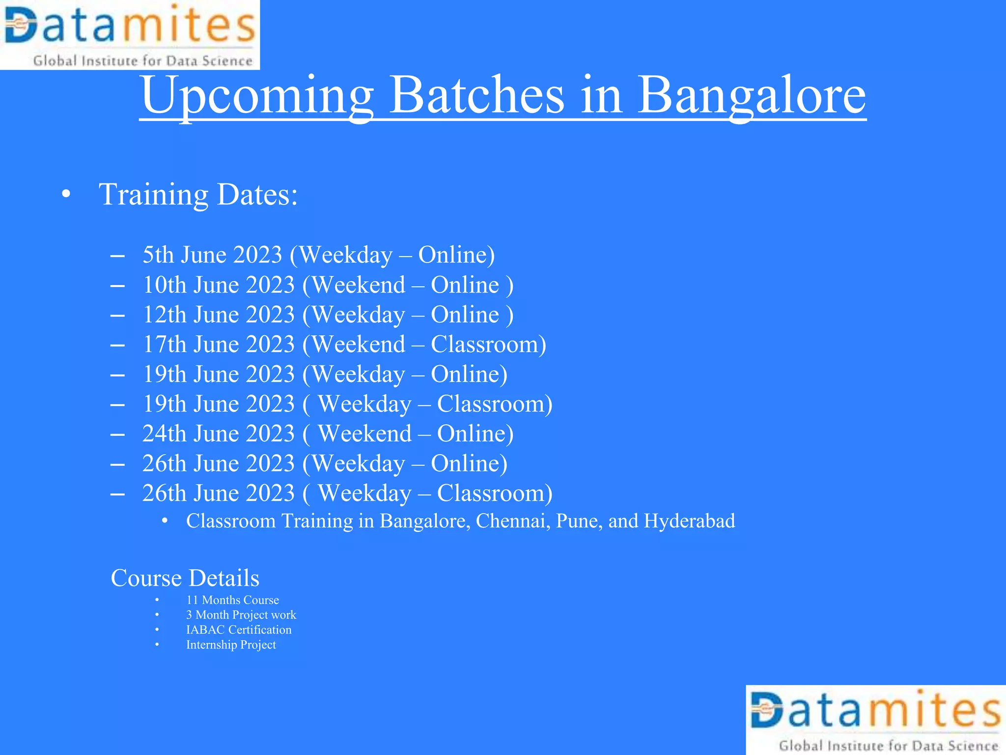 Artificial Intelligence Course In Bangalore-June | PPT