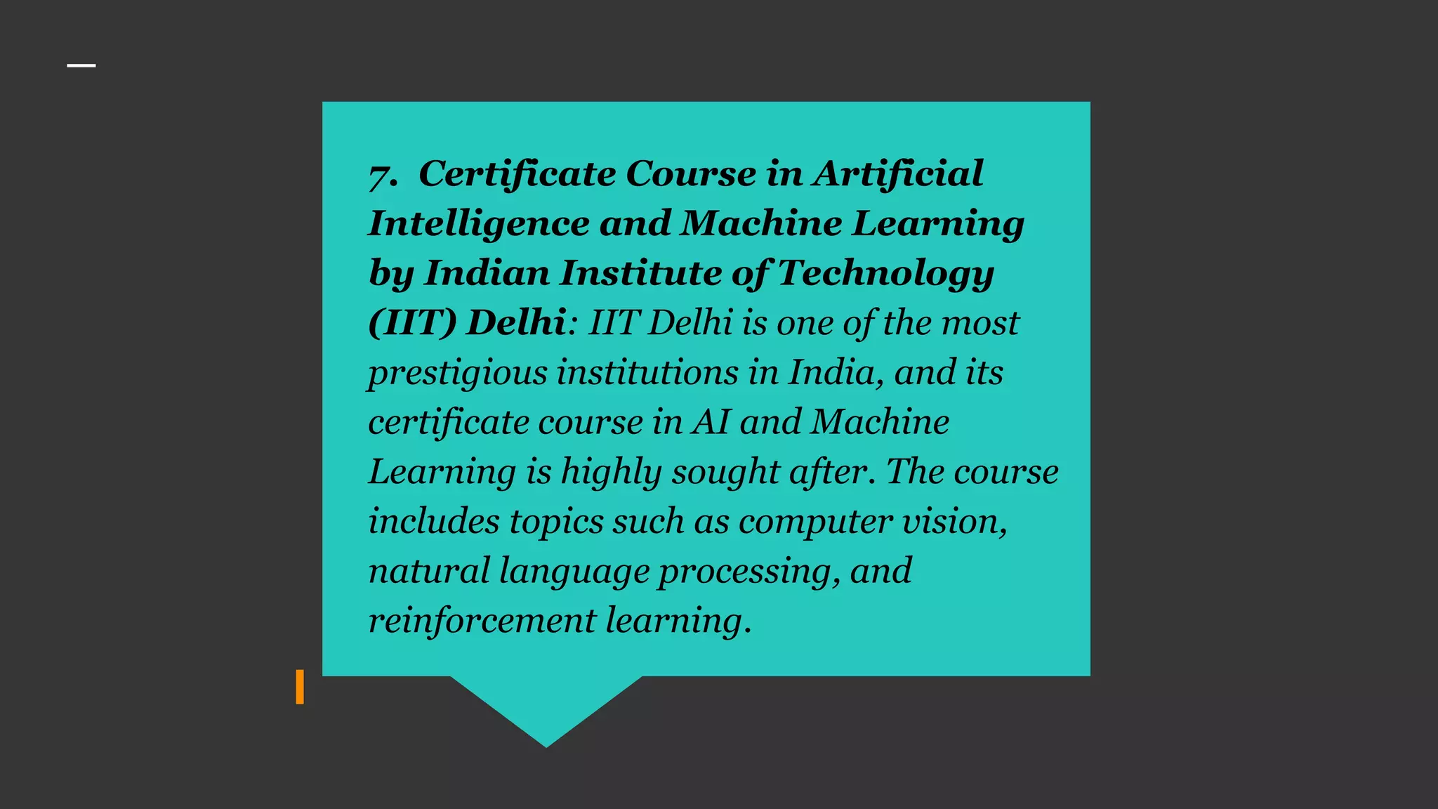 Artificial intelligence course in Delhi | PPTX
