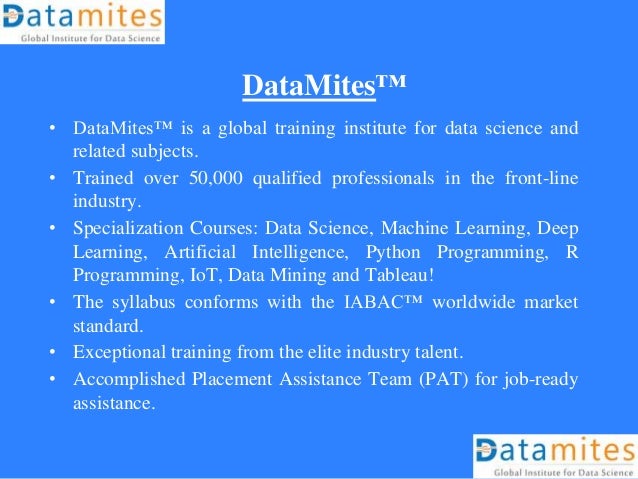 Artificial Intelligence Course in Pune - PPT | PPT