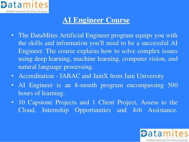 Artificial Intelligence Course in Pune - PPT | PPT