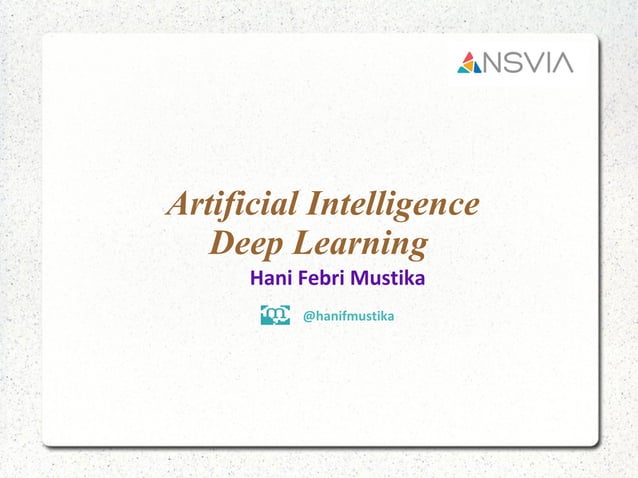 Artificial intelligence deep learning | PPT