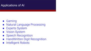 Artificial intelligence demo | PPTX | Programming Languages | Computing