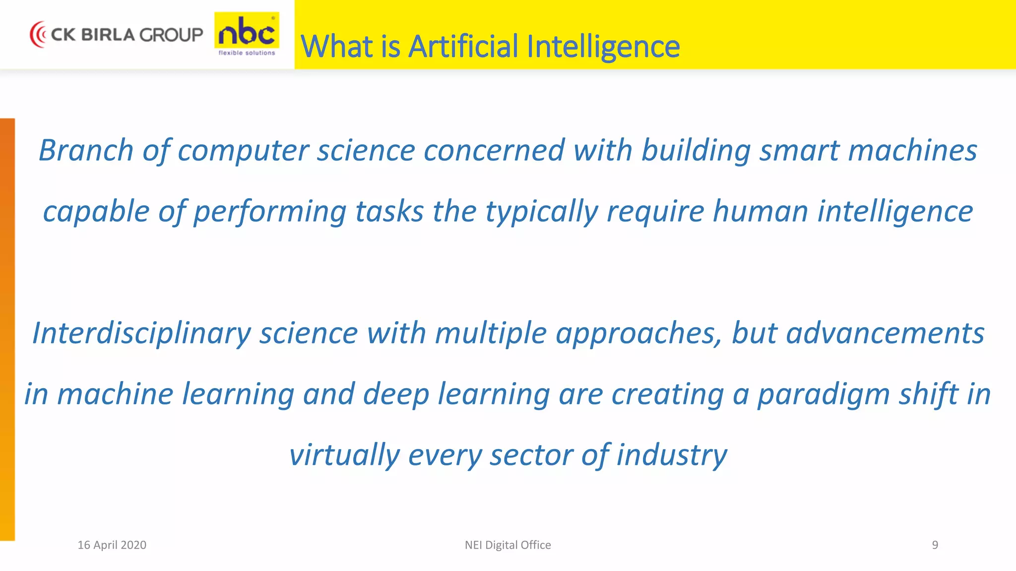 Artificial Intelligence Explained Simplistically Ppt
