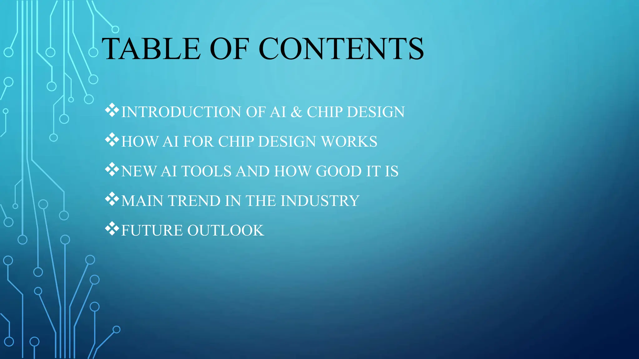 Use of Artificial intelligence for chip design.pptx