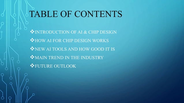 Use of Artificial intelligence for chip design.pptx
