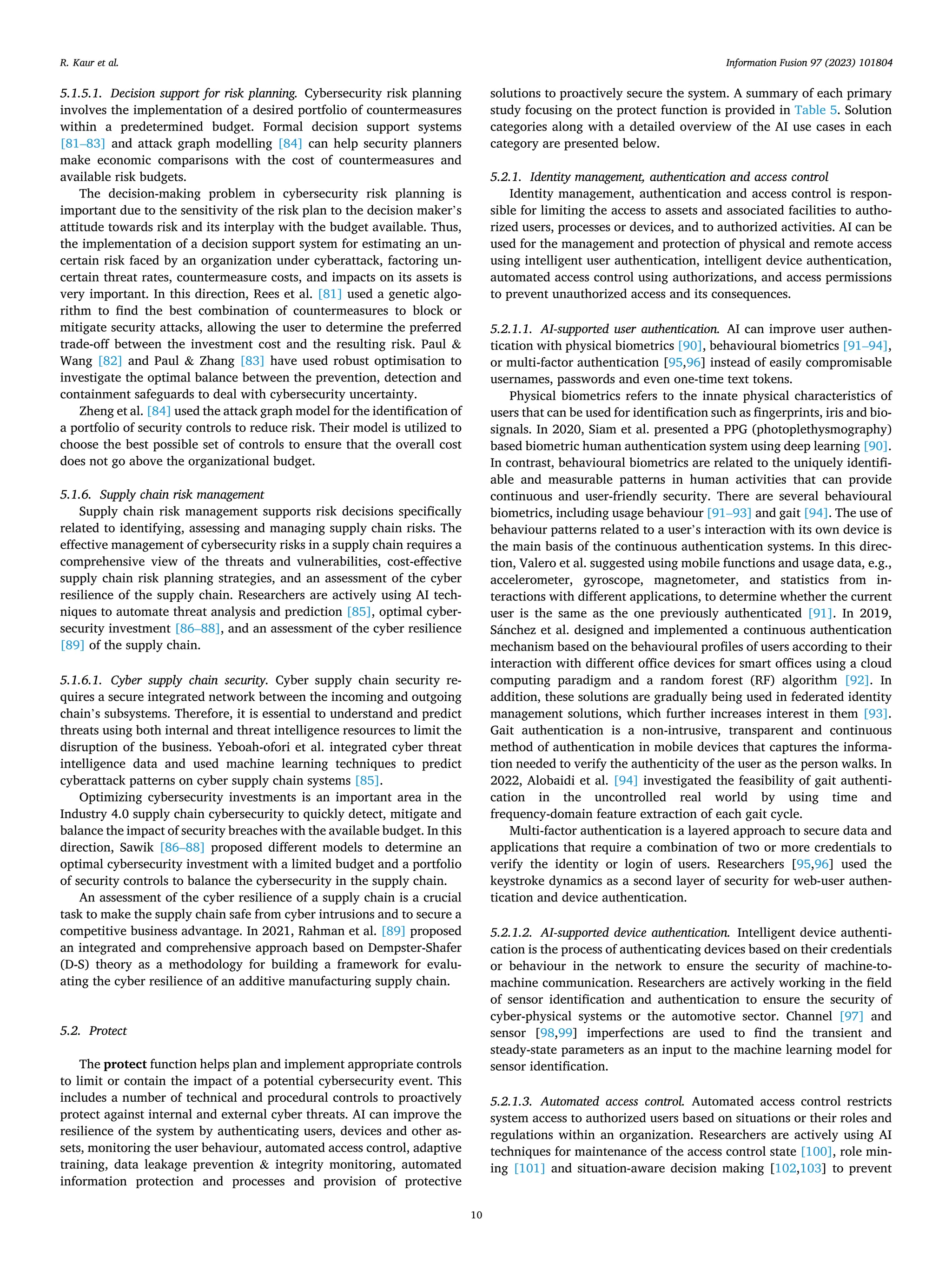 Artificial Intelligence For Cybersecurity Literature Review And Future Research Directions Pdf