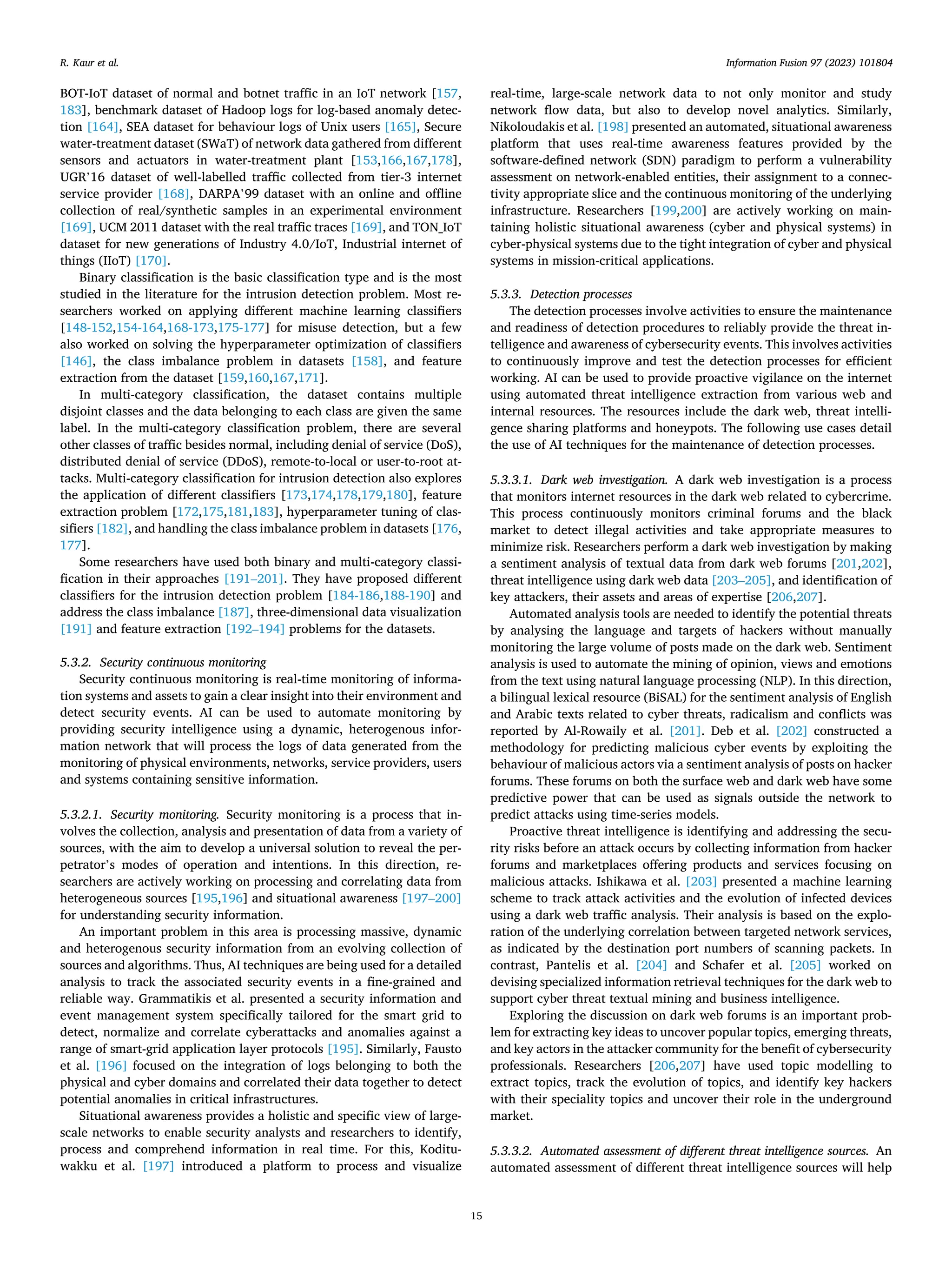 Artificial Intelligence For Cybersecurity Literature Review And Future Research Directions Pdf